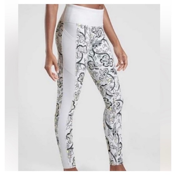 Athleta | Pants & Jumpsuits | Athleta Affirmation Floral Print Full ...